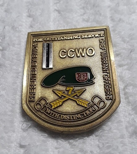 AUTHENTIC 7TH SFG COMMAND CHIEF WARRANT OFFICER SF CCWO CW5 RARE ...