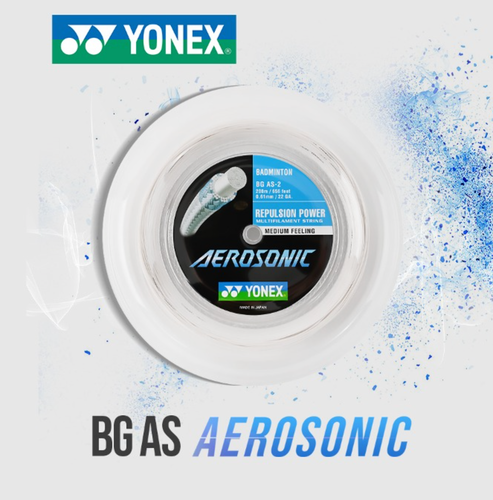 YONEX AEROSONIC Badminton String Racquet 0.61mm 200m 22GA Repulsion ...