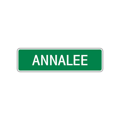 Annalee Girls Name Letter Printed Label Art Decor Novelty Aluminum ...
