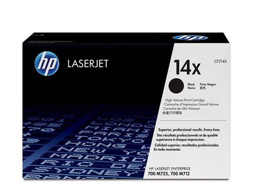 HP Genuine 14X CF214XC Black Toner For LASERJET 700 MFP M725 M712 17.5K ...