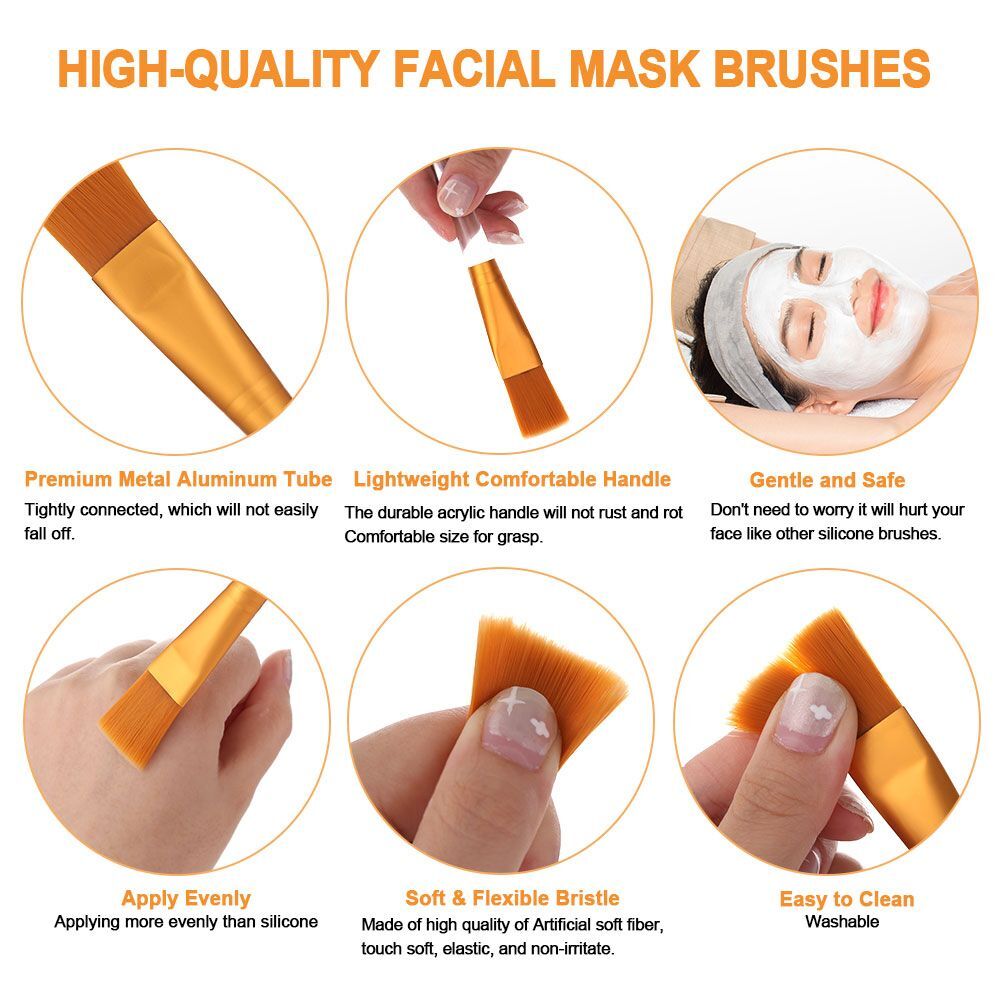 Facial Mask Brush for Applying Sleeping Mask Fan Face Mask Applicator ...