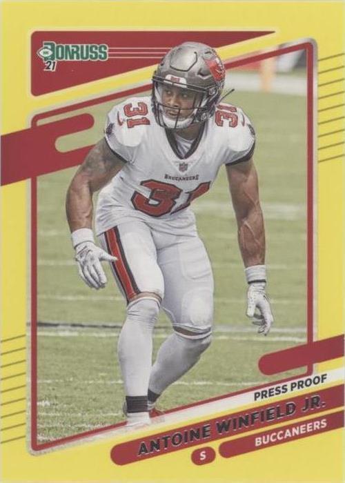 2021 Panini Donruss - Antoine Winfield Jr. #106 Press Proof Yellow for ...