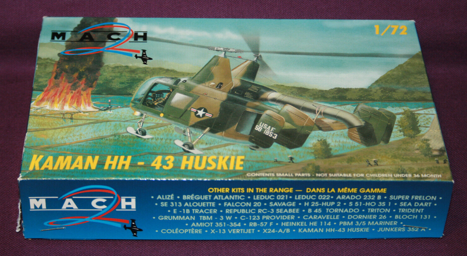 Mach 2 Kaman HH-43 Huskie Helicopter 1:72 scale model helicopter kit H ...