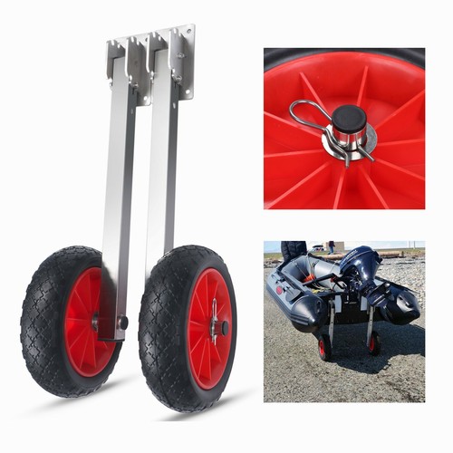 Marine Stainless Steel Boat Launching Wheel Inflatable Boat Dolly ...