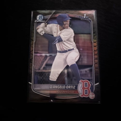 2025 Bowman Chrome 1st D’Angelo Ortiz Reptilian Refractor Boston Red Sox #BCP-61 | eBay