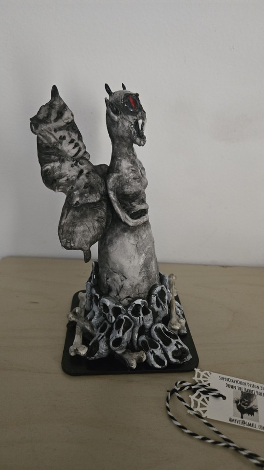 OOAK Handmade Creepy Oddity Art Clay Sculpture Grave Demon Monster ...