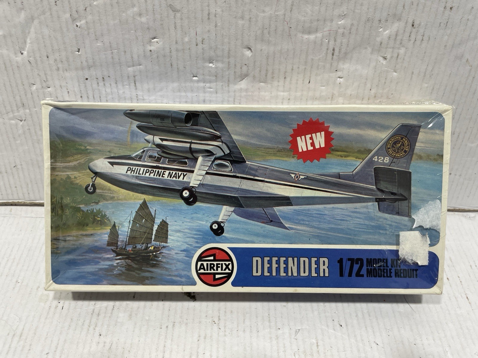 Vintage 1976 Airfix 1/72 Britain Norman Defender Airplane Model ~SEALED ...