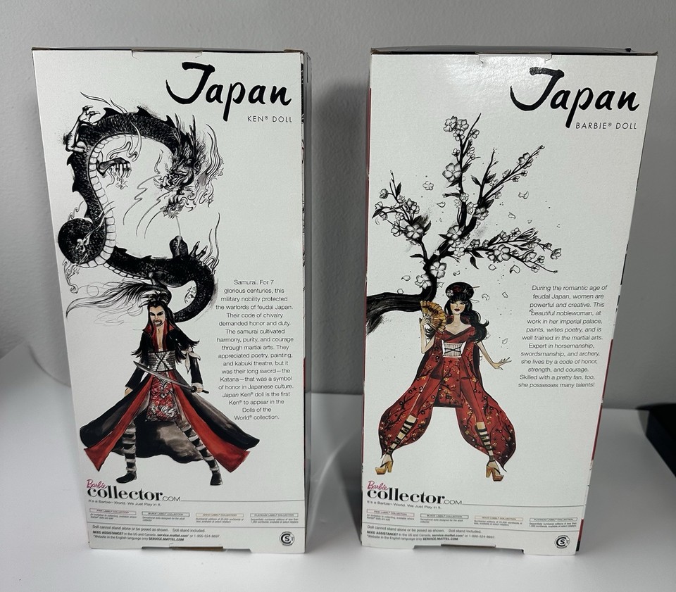 Mattel - Barbie Dolls of The World - Japan (Barbie and Samurai Ken ...