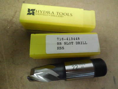 HYDRA TOOLS 22mm Metric M22 HSS 2 Flutes Threaded Screwed End Mill ...