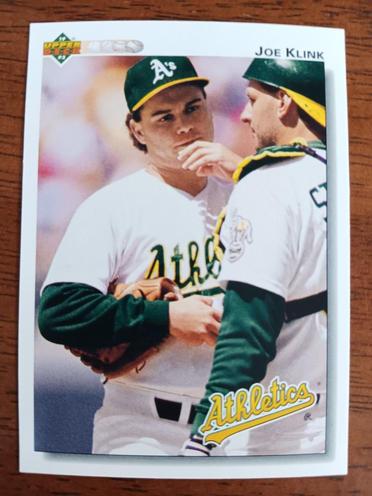 JOE KLINK OAKLAND ATHLETICS 1992 UPPER DECK BASEBALL CARD #530 | eBay