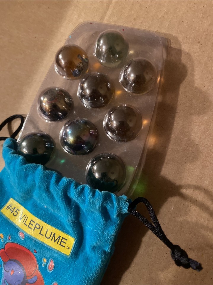 POKEMON COLLECTOR MARBLE POUCHES SERIES 2 # 45 VILEPLUME 9 marbles ...