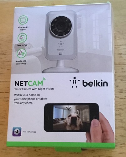 New Opened Box Netcam WiFi Camera With Night Vision Belkin Security ...