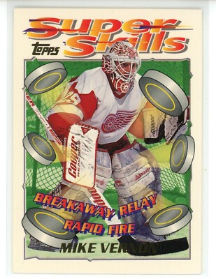 1995-96 Topps Super Skills Hockey #84 Mike Vernon (Red Wings) | eBay