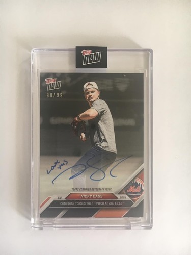 2024 TOPPS MLB NOW #150A NICKY CASS ON CARD LOVE AUTOGRAPH NY METS ...