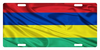 MAURITIUS Flag Custom License Plate NATIONAL Emblem WAVE Version | eBay