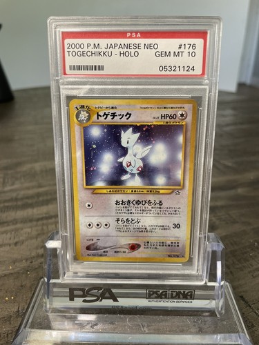 Pokemon Japanese Neo Genesis 176 Togetic Holo PSA 10 Gem Mint ...