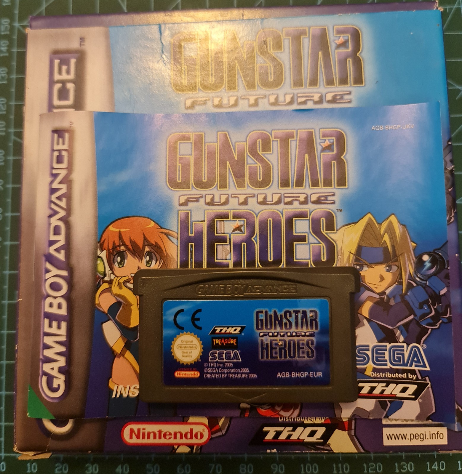Gunstar Future Heroes Nintendo Game Boy Advance GBA Cartridge, Box ...