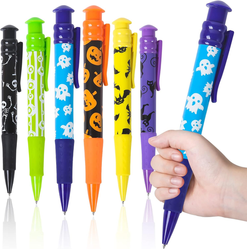 Halloween Party Favor for Kids, 24 Pcs Jumbo Pen in 6 Assorted ...