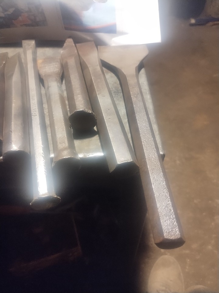 Vintage Lot Of Lead Iron Caulking Cold Chisels Total Of 20 | eBay