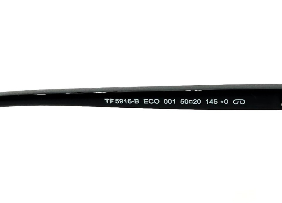 TOM FORD TF5916-B eyeglasses 001 Black W / Original Clip-on Size 50 new ...