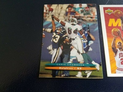 Chris Chambers Miami Dolphins 2003 Fleer Ultra NFL OVERSIZE RARE ...