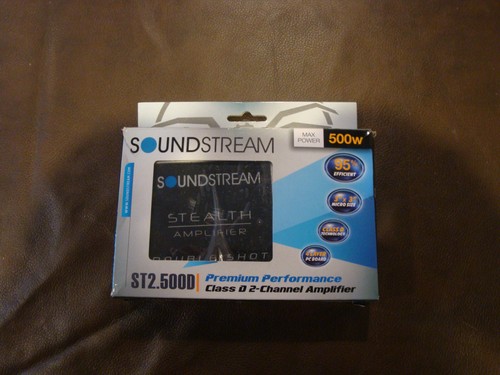SOUNDSTREAM ST2.500D 500 WATT 2 CHANNEL AMPLIFIER COMPACT MOTORCYCLE ...
