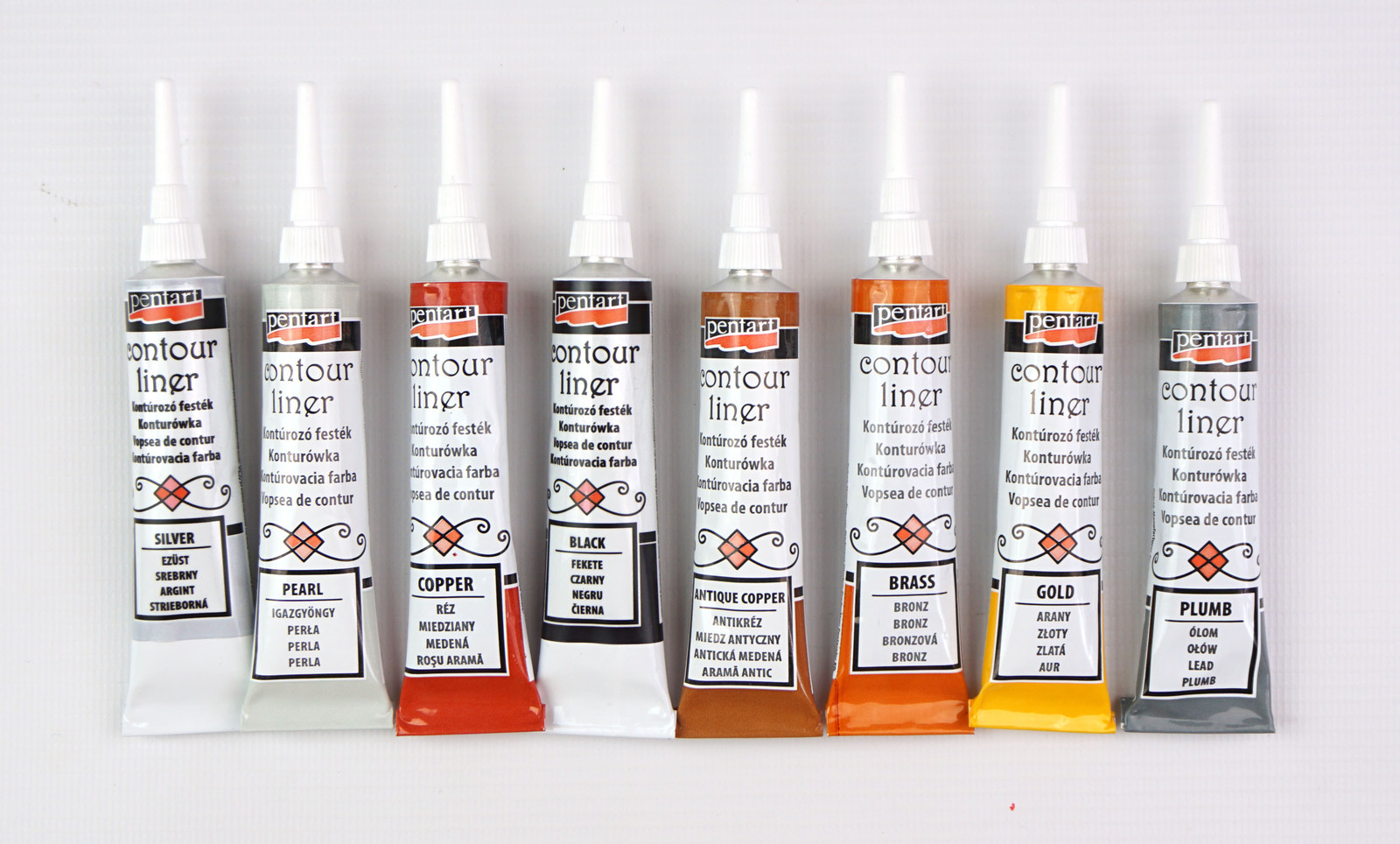 Pentart Contour Liner, Relief Outliner Paste for Glass Decoupage ...