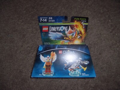 New Lego Dimensions 71232 Chima Eris Eagle Interceptor Fun Pack Brand ...