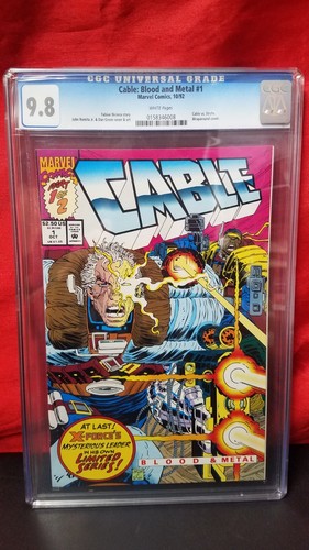 CABLE BLOOD AND THUNDER #1 MARVEL 1992 CGC 9.8 VS STRYFE NICIEZA ROMITA ...