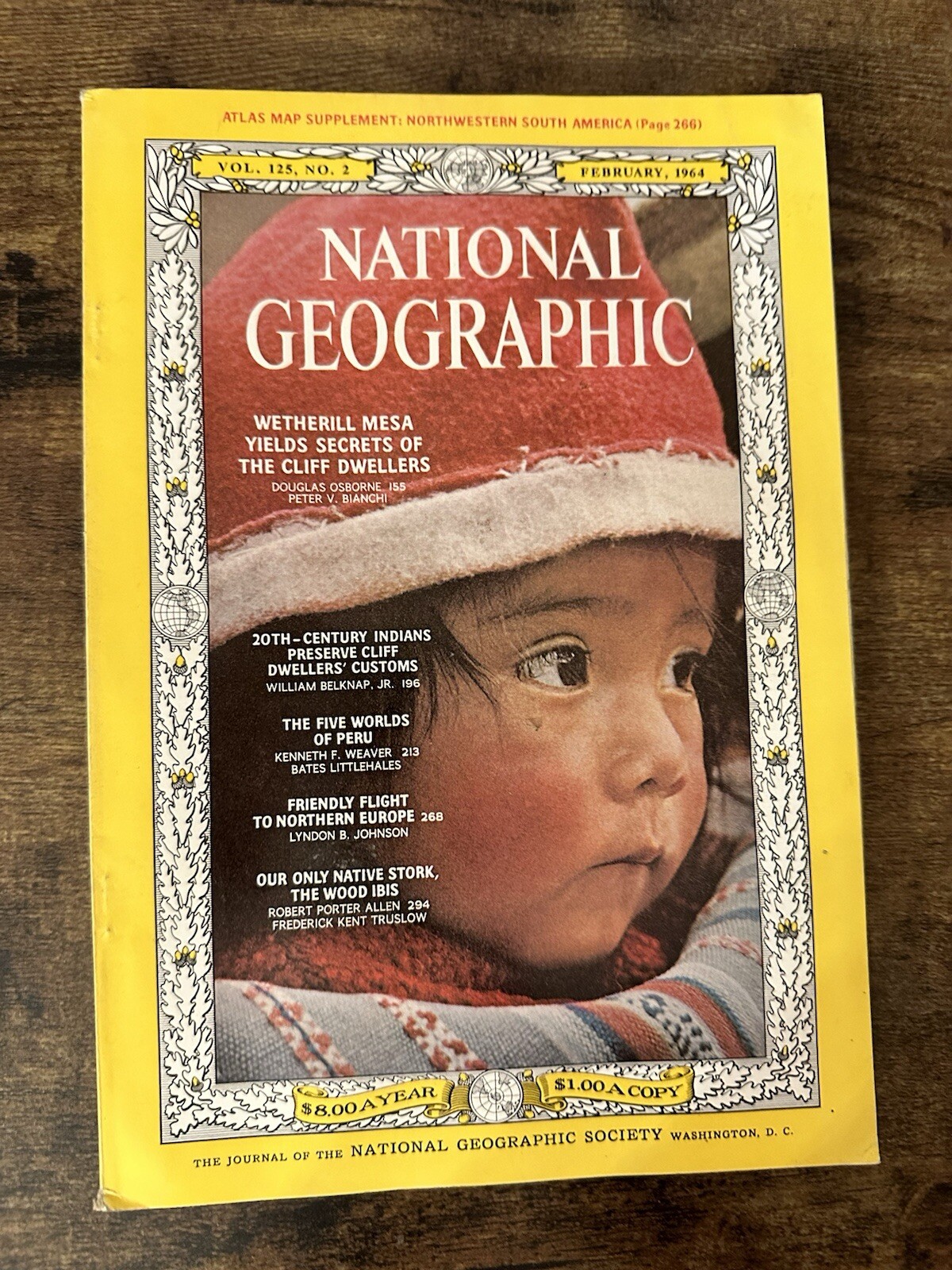 Vintage February 1964 National Geographic Journal Magazine Paperback ...