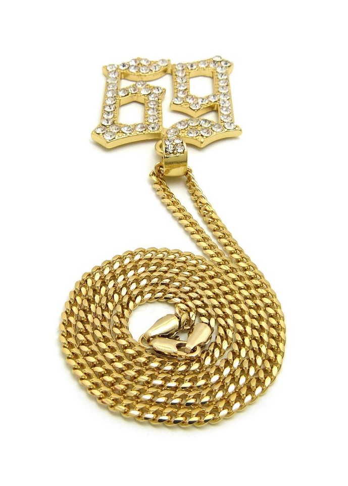 Iced Rapper TEKASHI 69 Pendant & 20" Box, Cuban, Rope Chain Hip Hop ...
