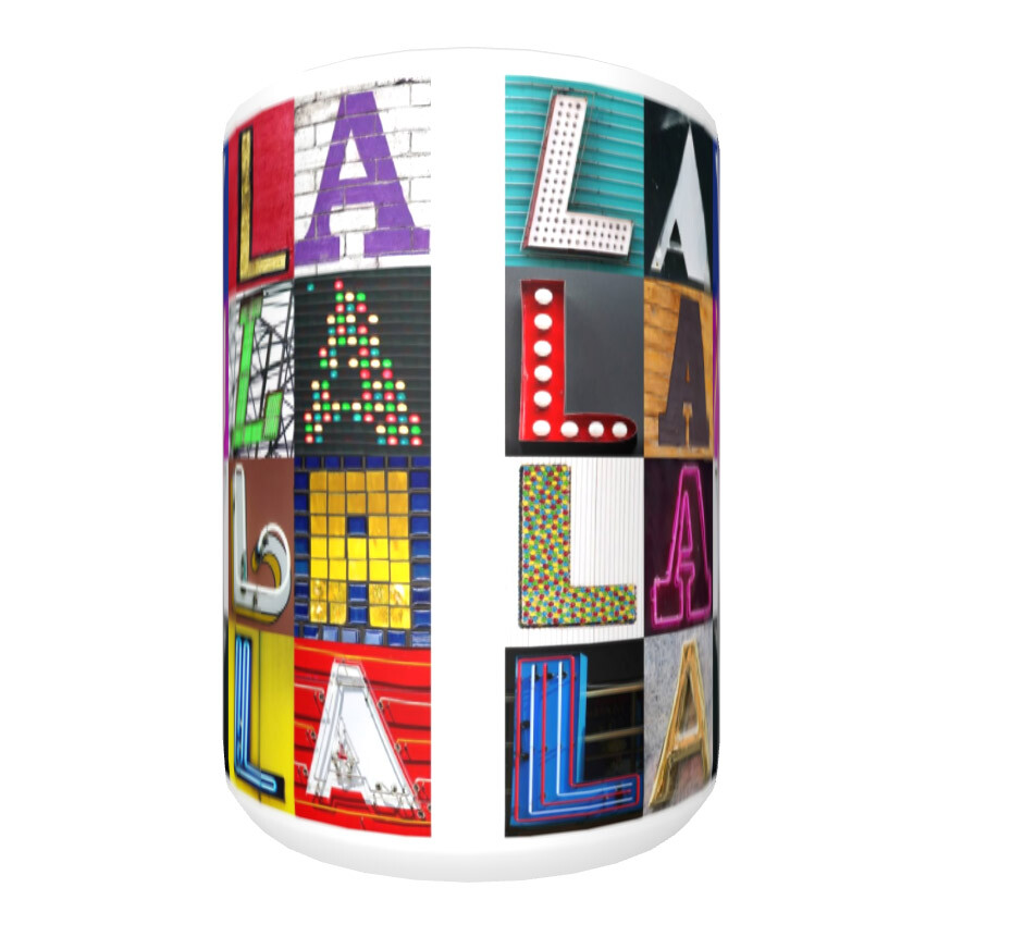 LAYLA Coffee Mug / Cup featuring the name in photos of sign letters | eBay