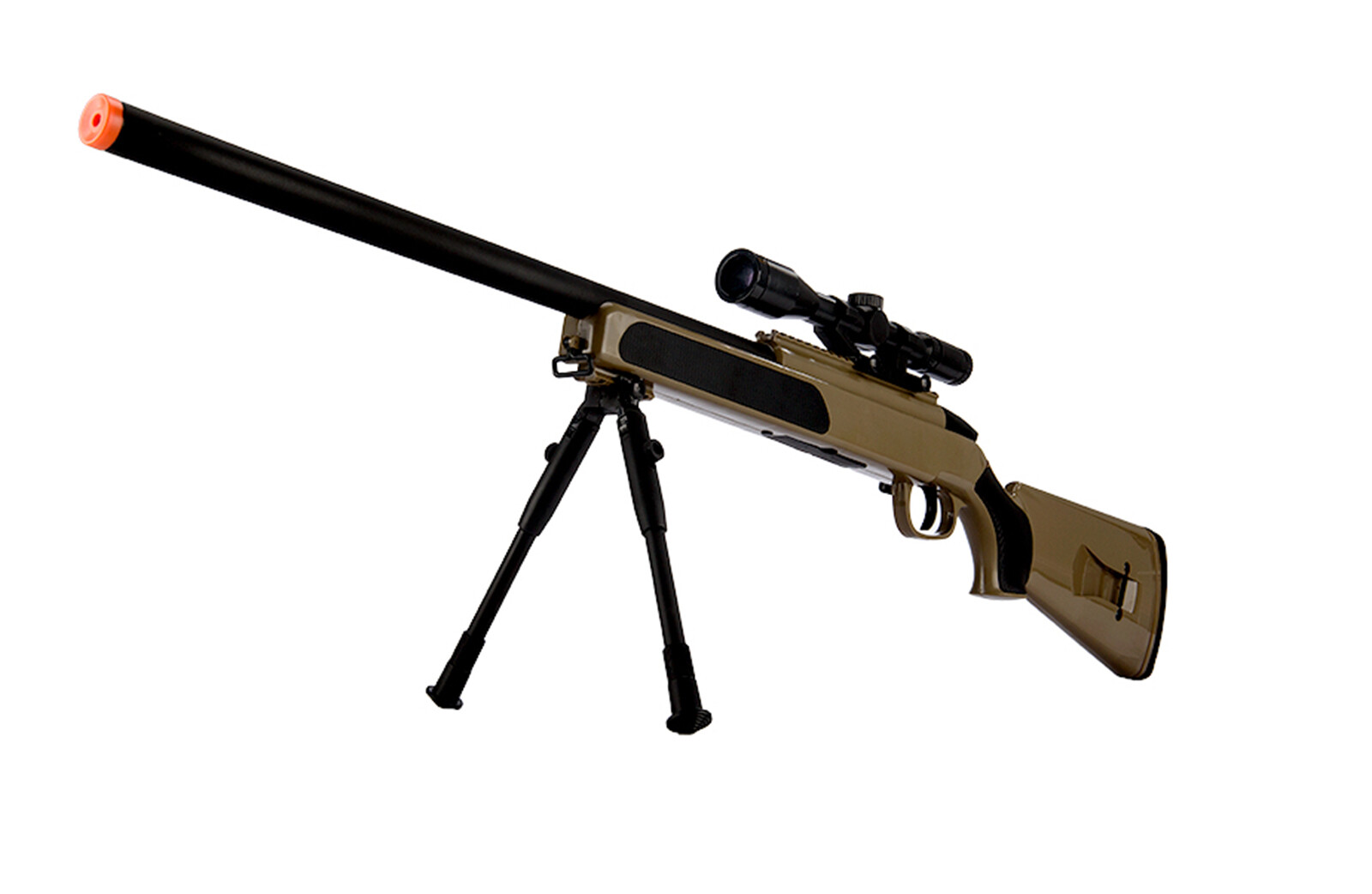 UK Arms Zm51 Tan Spring Sniper Rifle Bolt Action With Airsoft Scope ...