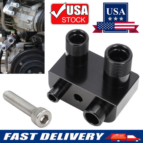 For GM Gen V L86 L82 L83 Engine Conversion A/C Line Compressor Adapter ...