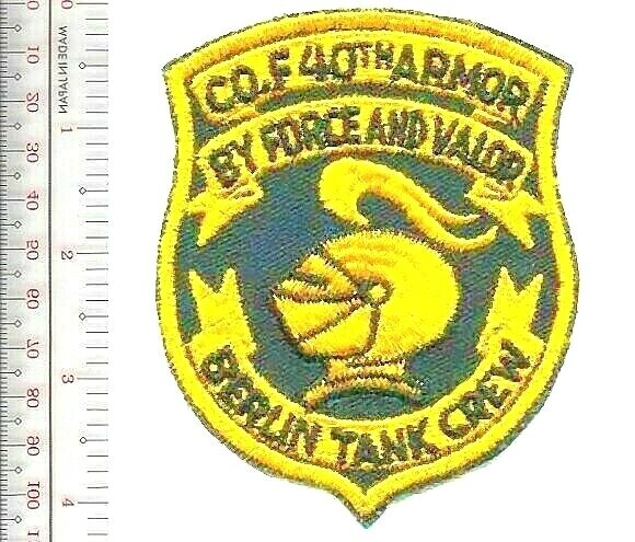 US Army Germany 40th Armor Regiment F Co Berlin Brigade Tank Crew ...