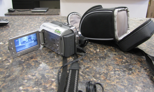JVC Everio GZ-MG130U 30GB Hybrid HDD Camcorder 34x Optical Zoom & 1 GB ...
