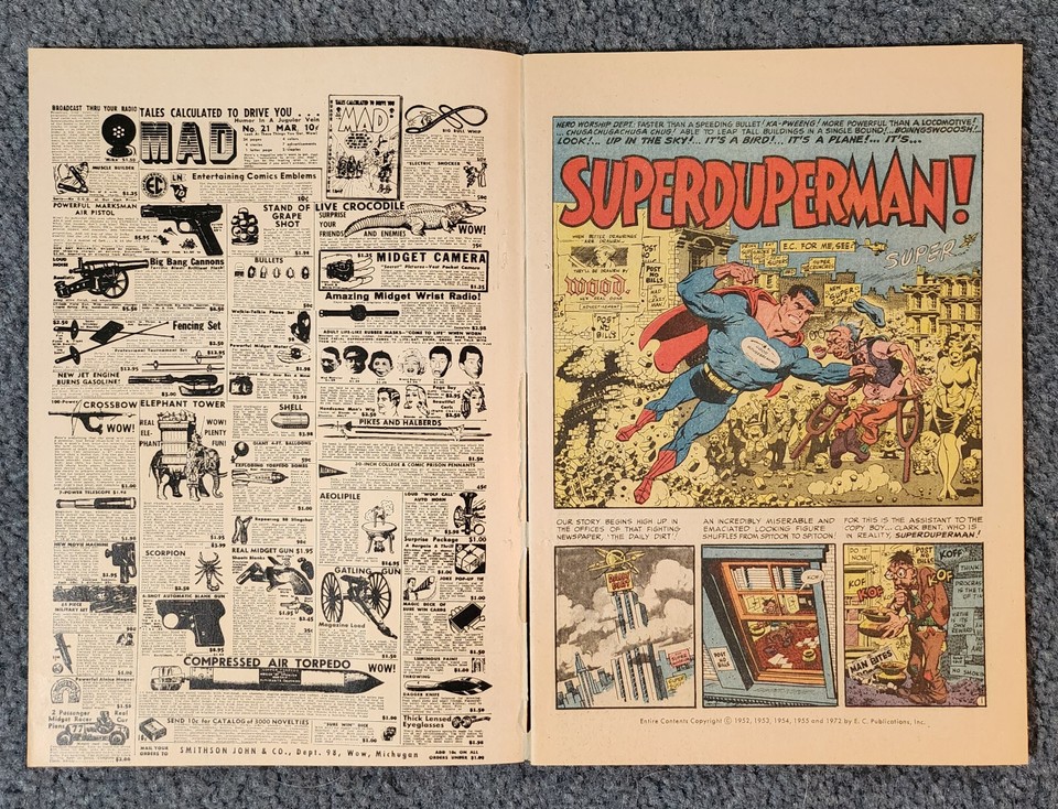 Entertaining Comics The Nostalgic MAD #1 Reprint 1952-1972 - VG | eBay