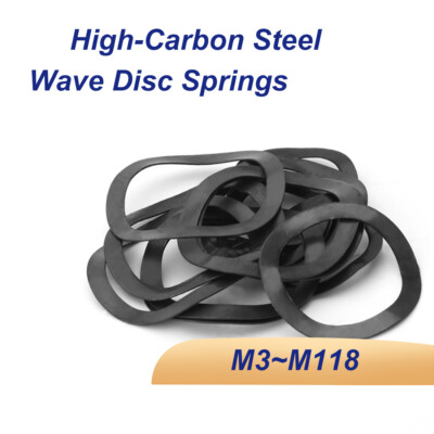 Disc Springs Wave Disc Springs M3~M118 Black 65Mn Steel Metric Wave ...