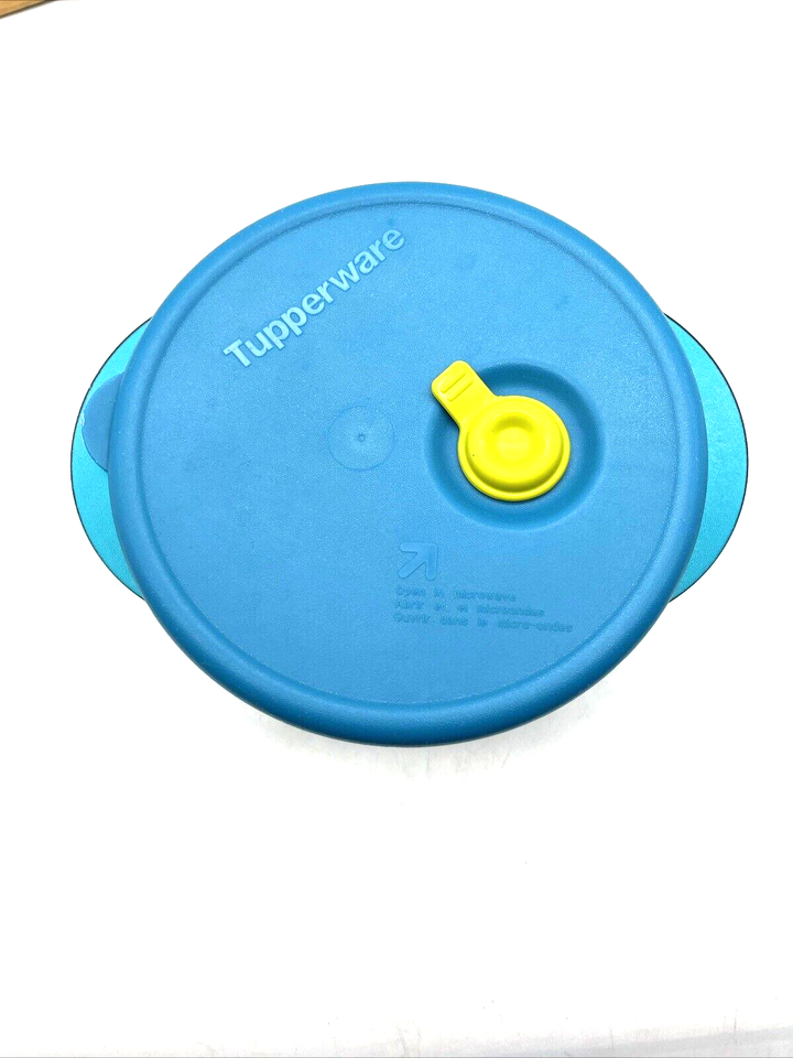 Tupperware Blue Vent N Serve Round Container Lid 3 1/2 Cup 4152B-1 ...