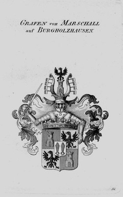 1820 Marschall Burgholzhausen Wappen coat of arms heraldry Heraldik ...
