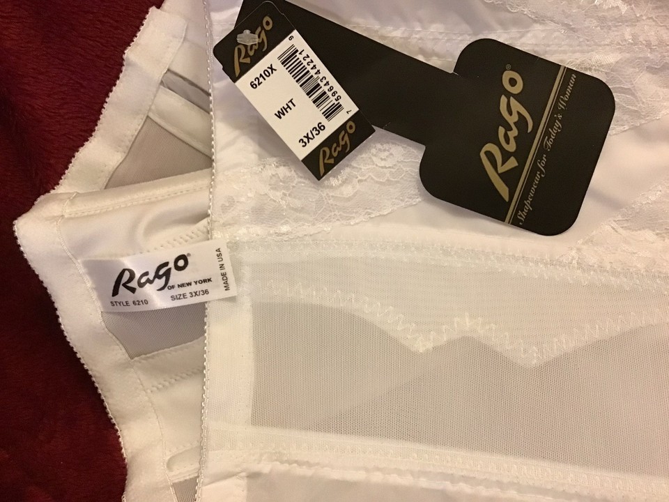 RAGO 3XL HIGH WAISTED PANTIE GIRDLE WITH LEG VINTAGE SHAPEWEAR BRAND ...