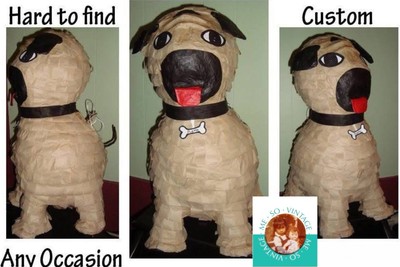 PUG Piñata Birthday Party Decoration Custom Made 16” H | eBay