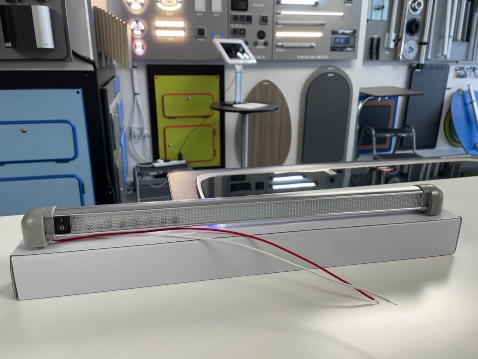 12v LED Swivel Strip Light Campervan/Motorhome, Directional Rotate ...