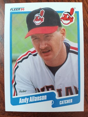 ANDY ALLANSON CLEVELAND INDIANS 1990 FLEER BASEBALL CARD #483 | eBay