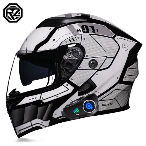 Built-in Camera Bluetooth Men and Women Modular Motorcycle Helmet DOT ...