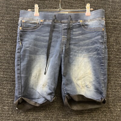 🔥🔥🔥Lei Brand Juniors Stretch Faux Denim Jean Shorts Medium Regular | eBay