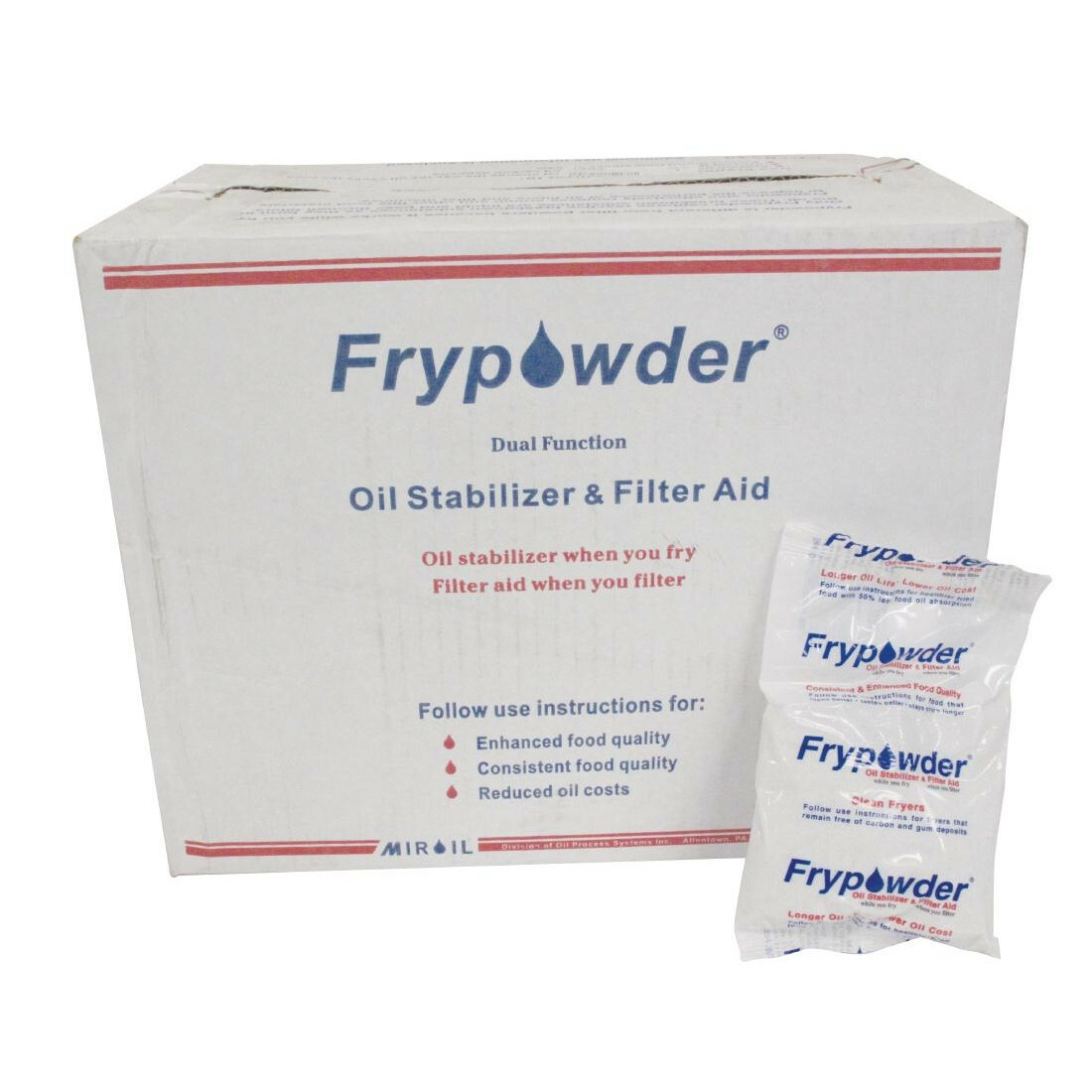 MirOil P46C Fry Powder Oil Stabilizer Filter Aid, 46 x160ml Size C ...