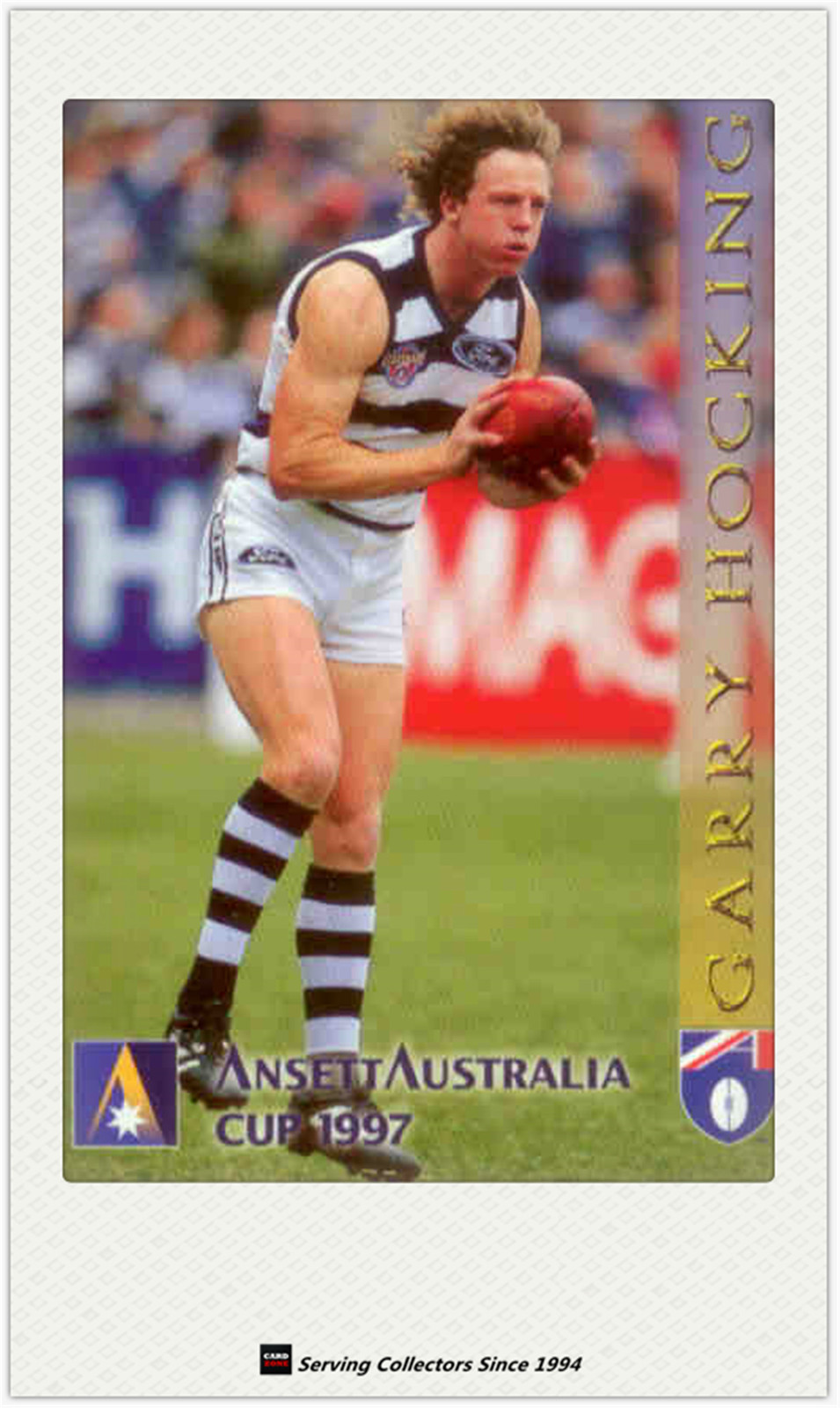 1997 AFL Ansett Australia Cup Card #8 Garry Hocking (Geelong) | eBay