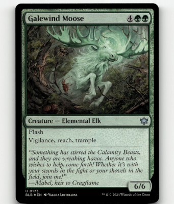 FOIL - MTG Galewind Moose #173 - Bloomburrow | eBay