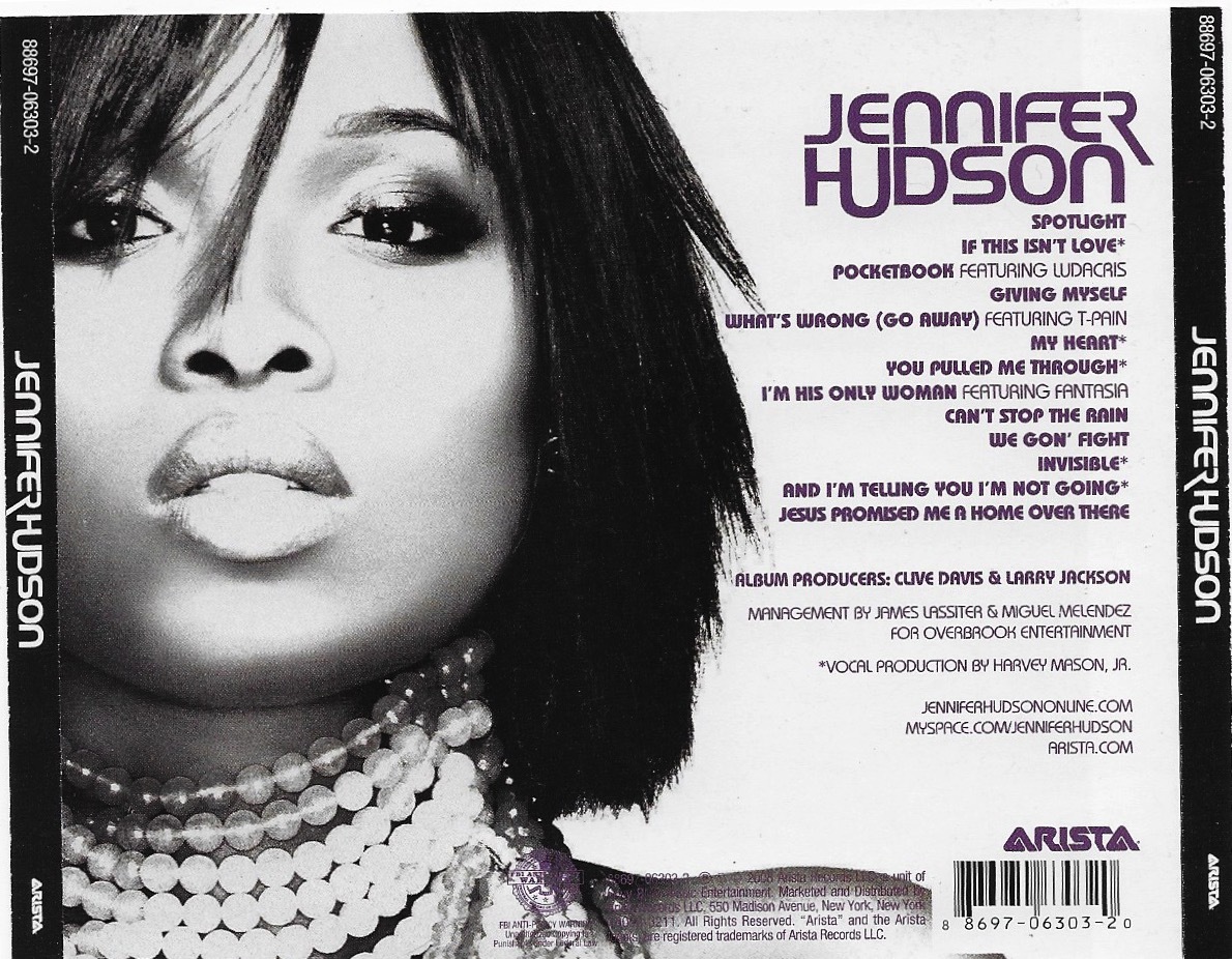 Jennifer Hudson * SPOTLIGHT * Jennifer Hudson Original CD 2008 Arista ...